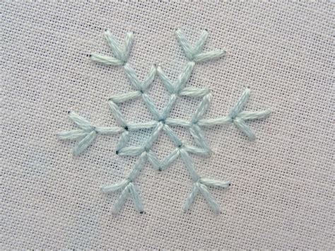 Simple Snowflake Embroidery Pattern Tutorial Artofit