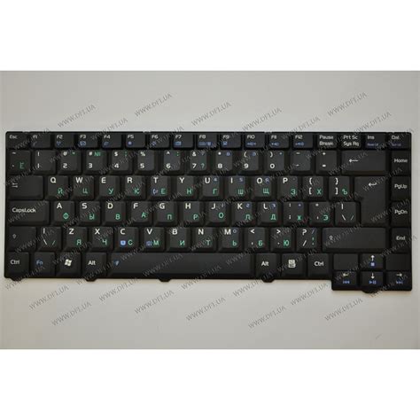 Клавиатура для ноутбука ASUS (F2, F3, T11), rus, black, 24pin, шлейф ...