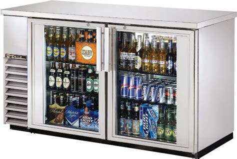 True TBB 24 60G S LD 61 Stainless Steel Wide Back Bar Cooler W LED