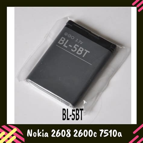 Bl 5bt Battery For Nokia 2608 2600c 7510a 7510s N75 Bl 5bt 870mah Bl
