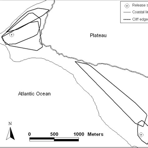 Minimum Convex Polygon Mcp For The Dispersal Range Estimates Of Five