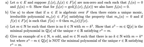 Solved This Problem Pertains To The Notion Of Minimal Chegg Com
