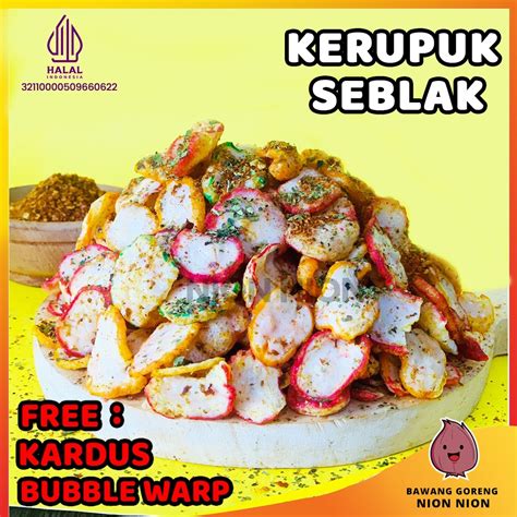 Jual Kerupuk Seblak Pedas 100 Gram Kerupuk Seblak Daun Jeruk Kerupuk