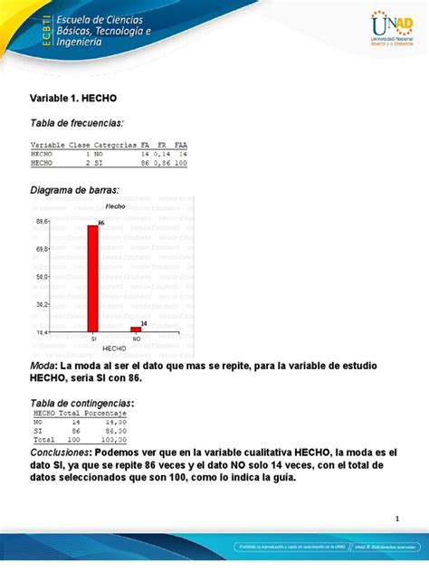 Análisis Exploratorio De Datos De Una Variable Cualitativa Binaria La