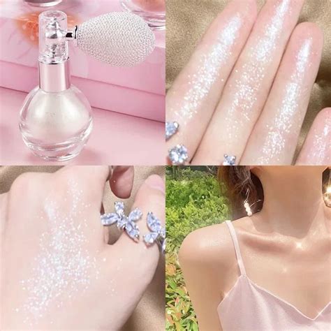 Diamond Highlighter Powder Spray Waterproof High Gloss Glitter Body