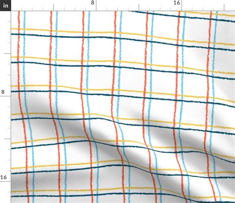 Preppy Checks Classic Patterns Fabric Spoonflower