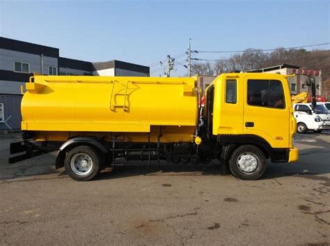 중고 5톤탱크로리 현대 메가트럭 전중딜화물차