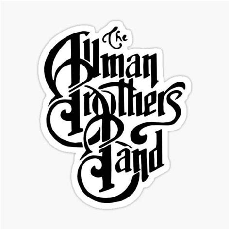 Allman Brothers Band Vinyl Sticker Etsy