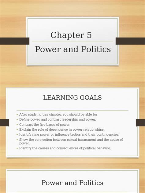 Chapter 5 Power And Politics Pdf Power Social And Political