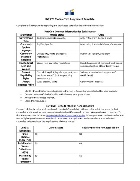 Int 220 Module Two Assignment Template Int 220 Module Two Assignment Template Complete This