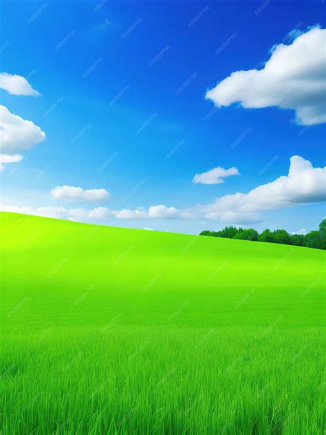 Premium Ai Image Beautiful Grass Field Landscape Background Wallpaper