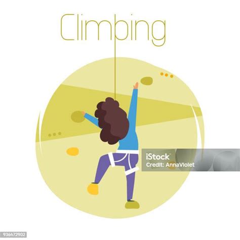 Mendaki Vektor Kartun Ilustrasi Stok Unduh Gambar Sekarang Atasan