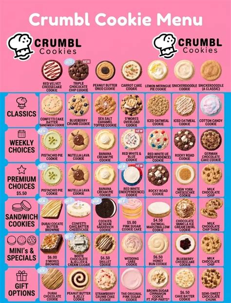Crumbl Cookies Menu This Week All Flavors June 2026