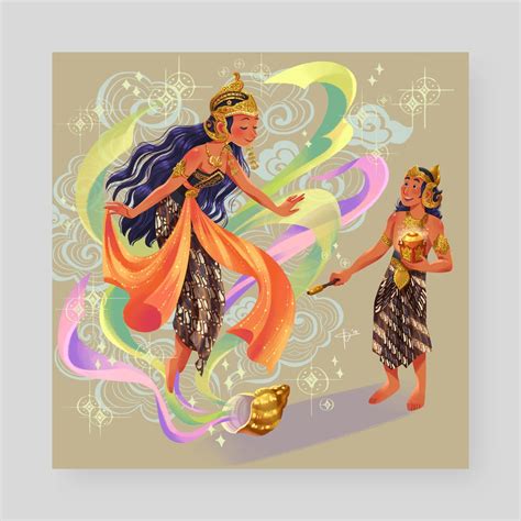 The Maiden Of The Golden Shell An Art Print By Hana Augustine Inprnt