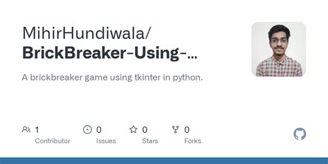 Github Mihirhundiwala Brickbreaker Using Python A Brickbreaker Game Using Tkinter In Python