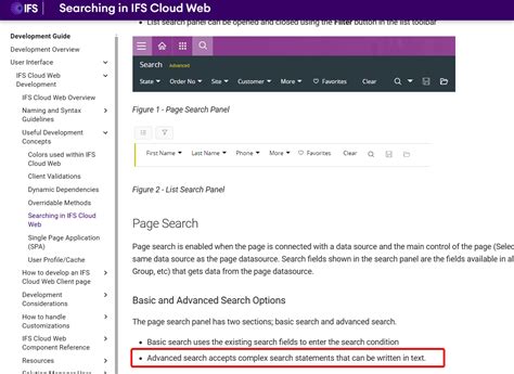 API Call Within Advanced Search IFS Cloud IFS Community