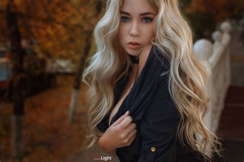 Wallpaper Women Blonde Depth Of Field Portrait Long Hair