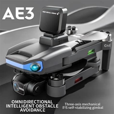 Ae3 GPS Auto Return Drone HD Camera WiFi Fpv 3 Axis Gimbal Radar