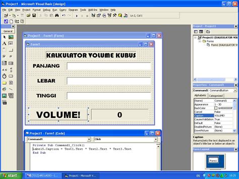 Mekatronia Visual Basic Membuat Kalkulator Sederhana