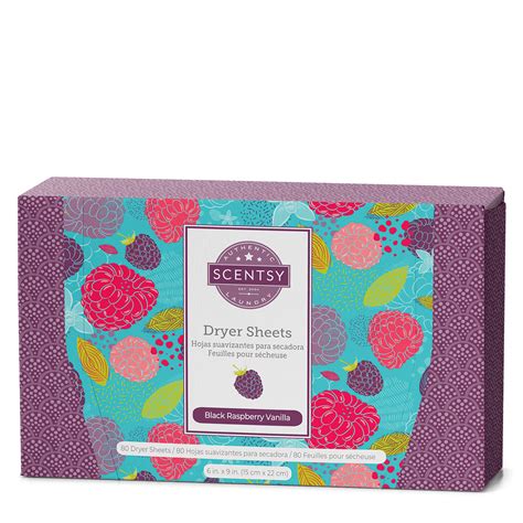 Black Raspberry Vanilla Dryer Sheets