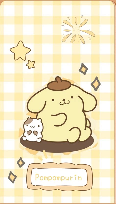 Pompompurin Wallpaper Sticker Tasarımı Çıkartma Duvar Kağıtları