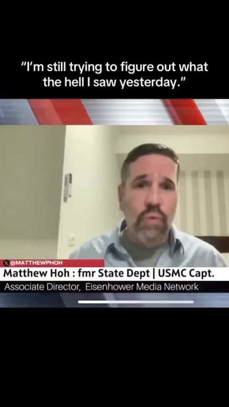 Former Usmc Captain And State Department Officers Testimony Of Assrael War Crimes