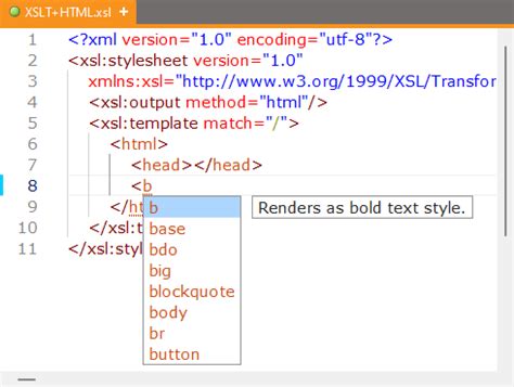 XML Completion Preferences