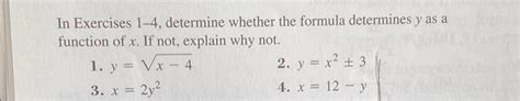 Solved In Exercises 1 4 Determine Whether The Formula