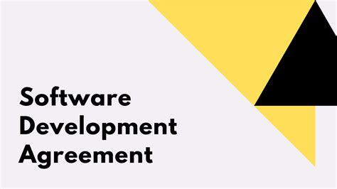 Software Development Agreement Template Oneflow