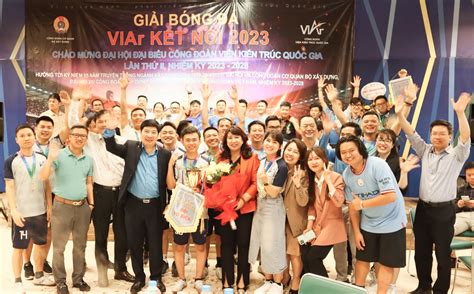 Sôi động Giải bóng đá VIAr kết nối 2023Viện Kiến trúc Quốc gia
