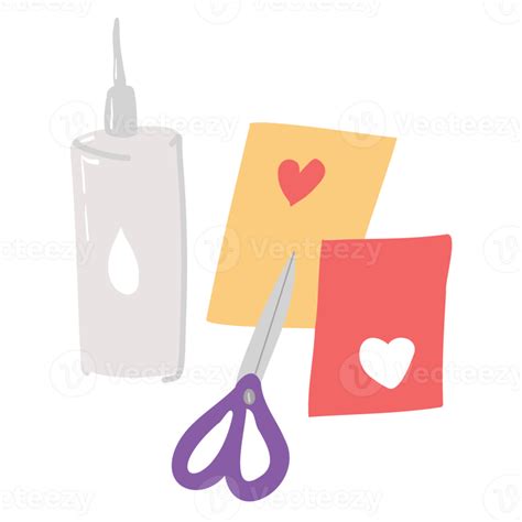 Herramientas De Trabajo Pegamento Papel Tijeras De Costura 13172018 PNG
