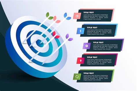 Premium Vector Goals Infographic Template