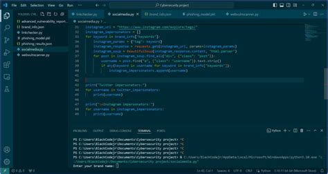 How A Python Script Searches X And Instagram For Potential Brand Impersonators Emmanuel