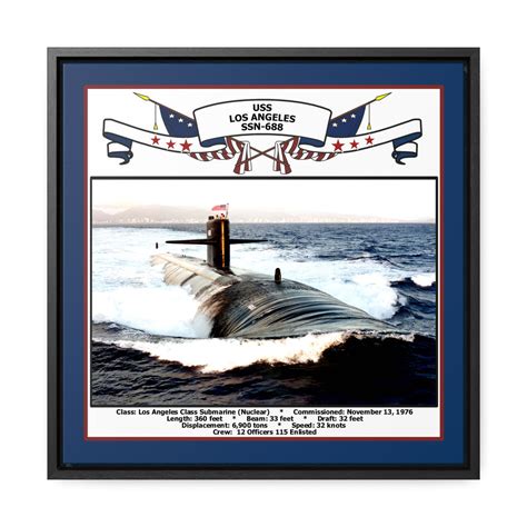 Uss Los Angeles Ssn 688 Navy Floating Frame Photo Navy Emporium