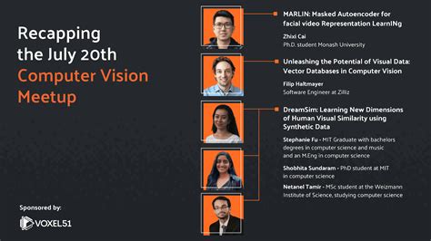 Recapping The Computer Vision Meetup — July 20 2023 Voxel51