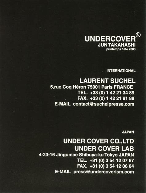 Undercover Spring Summer 2003 Scab Collection
