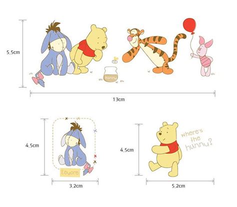 Winnie The Pooh Pattern Cotton Fabric By Yard Etsy