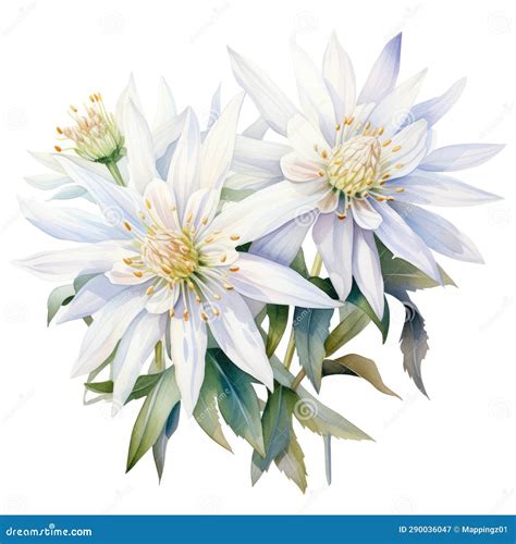 Edelweiss Generative Ai Stock Illustration Illustration Of Portrait