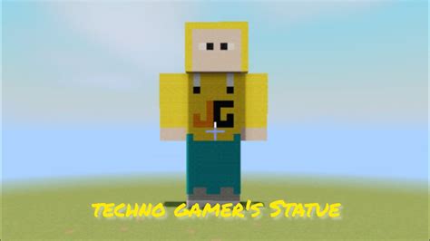 I Build A Techno Gamerz Statue Minecraft Build Youtube