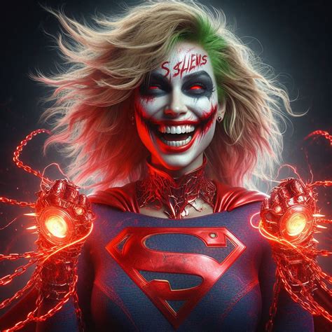 Red Lantern Supergirl Who Laughs By Popooobb On Deviantart