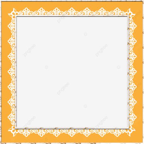 Photo Frame Yello Border Photo PNG Transparent Clipart Image And PSD