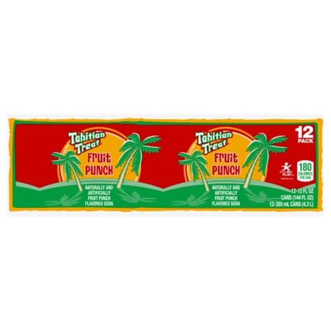Tahitian Treat® Fruit Punch Soda Cans 12 Pk 12 Fl Oz Harris Teeter