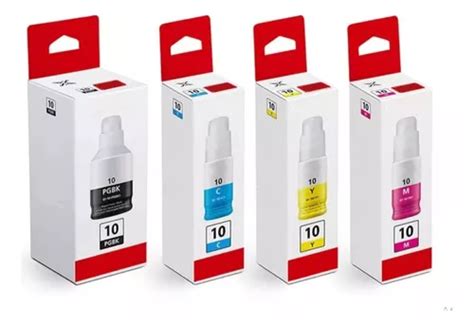 Kit 4 Tintas Gi 10 Gi10 Para Canon G6010 G7010 G5010 Gi10