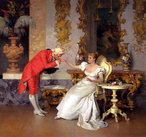 Couples Et Duos Baise Main Baisemain Baise Main En Peinture