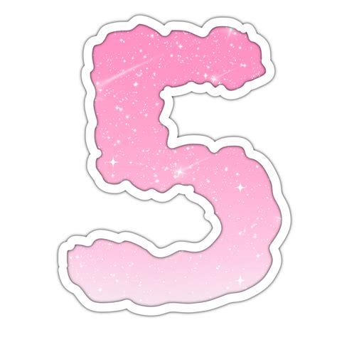 Letter Number Alphabet Pink Gradient Glitter For Valentine 36943472 Png