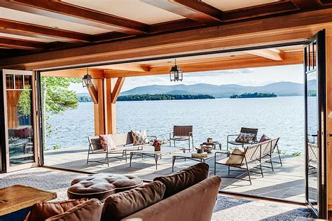 Lakefront Marvels Impressive Homes That Have Folding Glass Walls