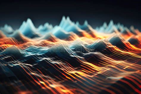 Abstract Statistic Waveforms Wallpaper Background Presenting Of Digital Data Artificial