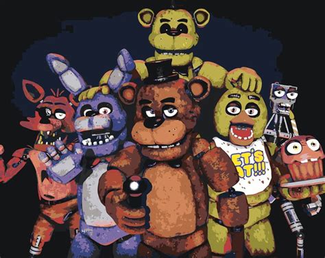 Картина по номерам «Фнаф Freddy's Аниматроники 2» EVEE-fnaf-0006 ...