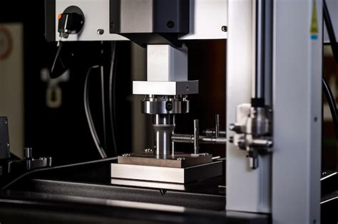 Premium AI Image A Sample Being Put Through A Threepoint Bending Test Is Shown In A Closeup On