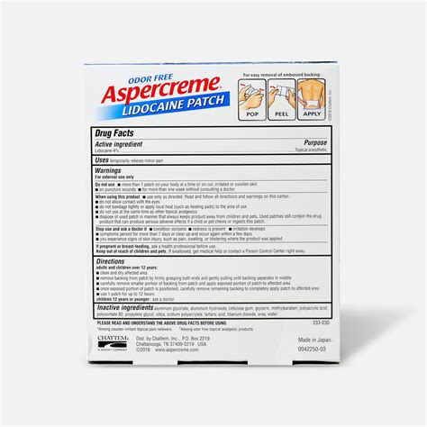 Aspercreme With 4 Lidocaine Patch 5 Ct